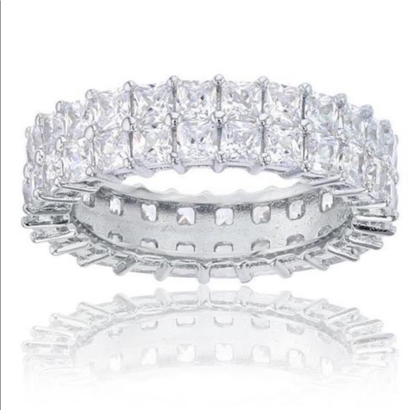 Adina’s Jewlery | Jewelry | Double Row Princess Cut Ring | Poshmark